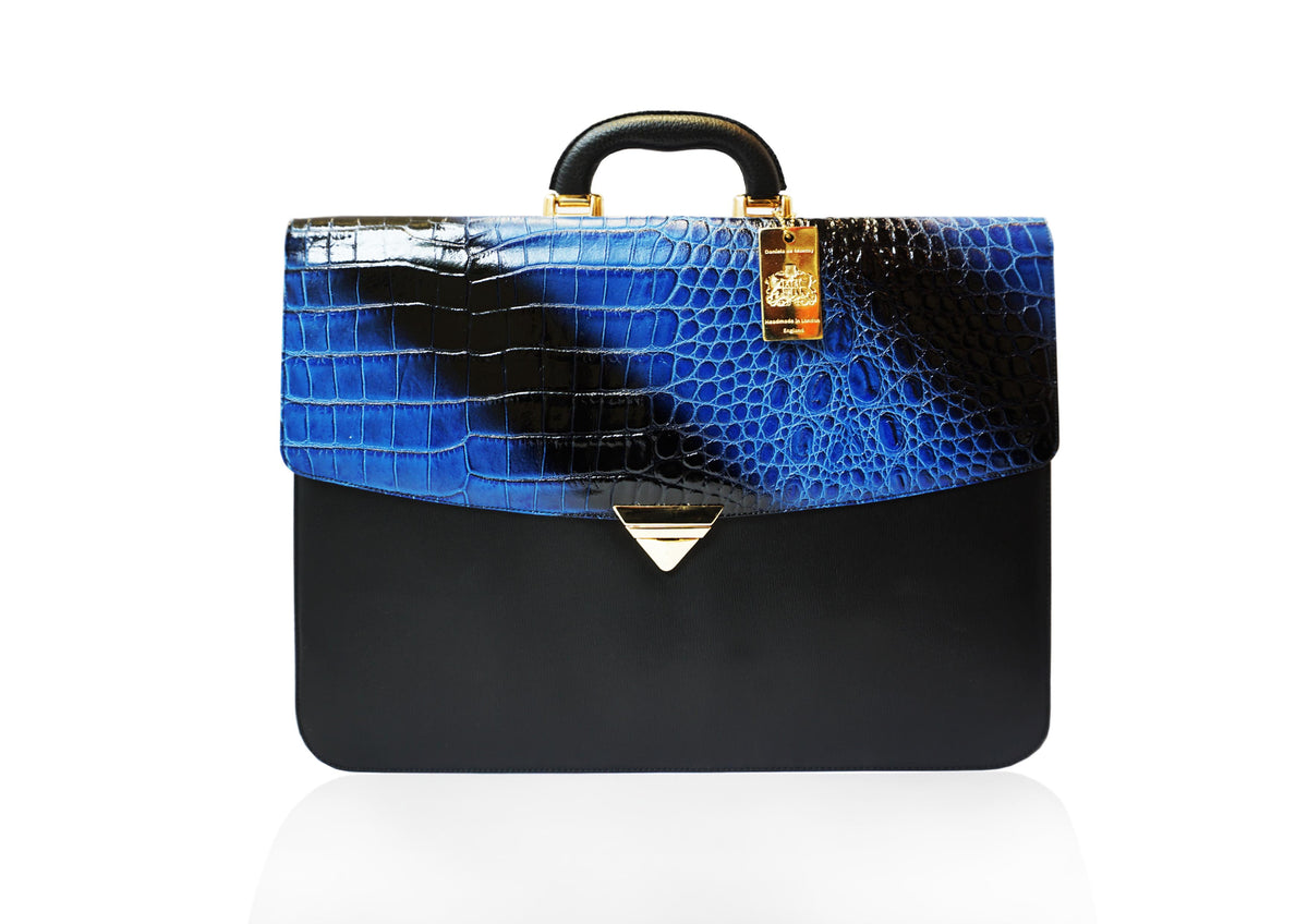 Classic Briefcase Royal Blue - Large – Daniela de Montby